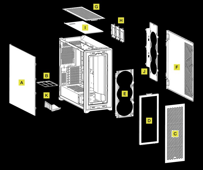 5000D RGB CORE AIRFLOW Mid-Tower PC Case | CORSAIR | CORSAIR