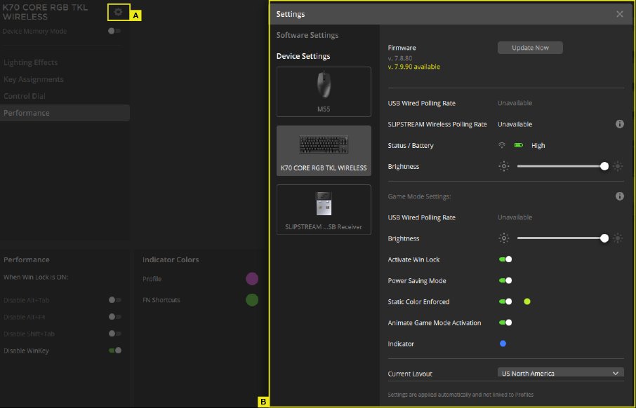 K70 CORE TKL WIRELESS Manual | Quick Start Guide | CORSAIR
