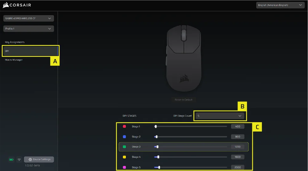 SABRE v2 PRO WIRELESS CF QUICK START GUIDE | CORSAIR
