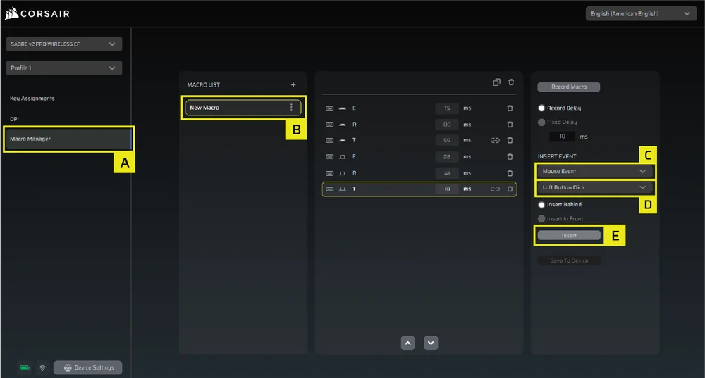 SABRE v2 PRO WIRELESS CF QUICK START GUIDE | CORSAIR