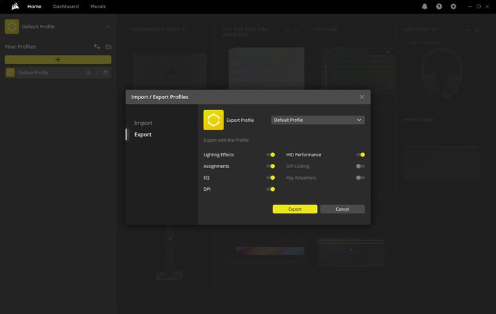 How to export & import Lighting Profiles in iCUE | CORSAIR:EXPLORER